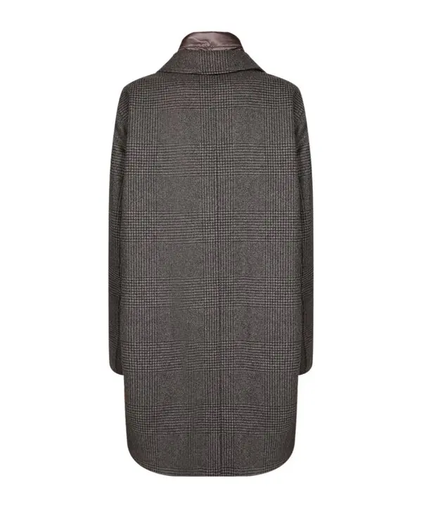 Herno Check-pattern Padded-bib Coat