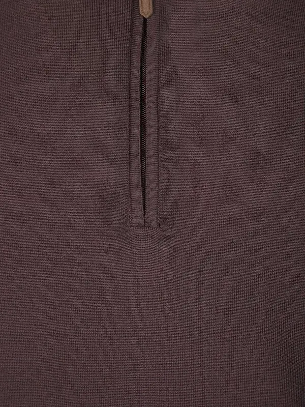 Canali Half-zip Polo-collar Sweater