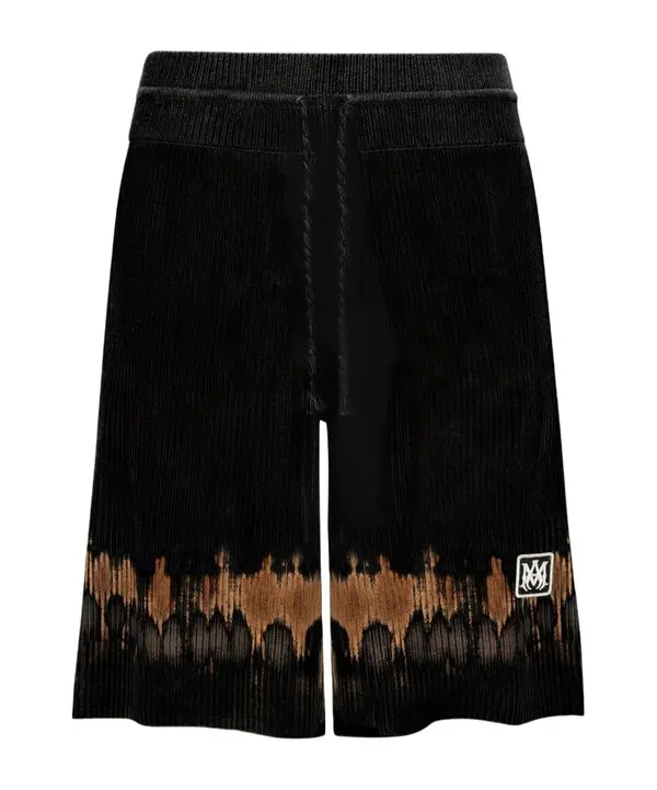 Amiri Ma-patch Tie-dye Knit Shorts