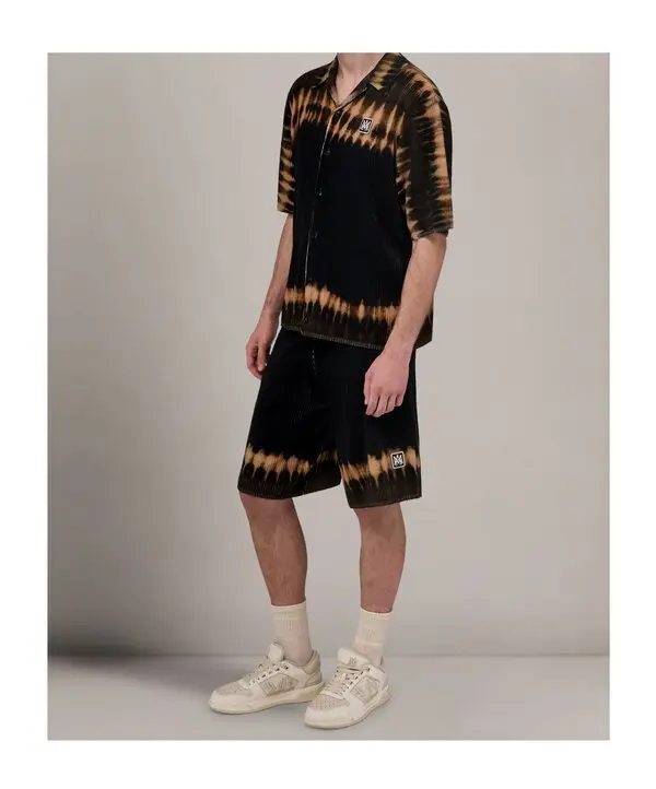 Amiri Ma-patch Tie-dye Knit Shorts