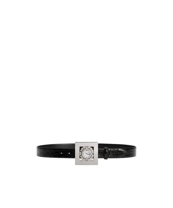 Dolce & Gabbana Caiman Belt - Black