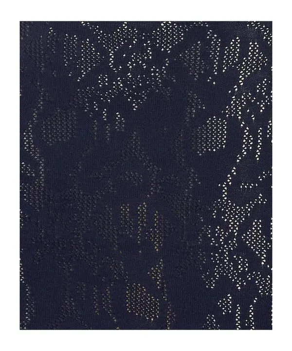 DONDUP Sheer Turtleneck Knitted Dress