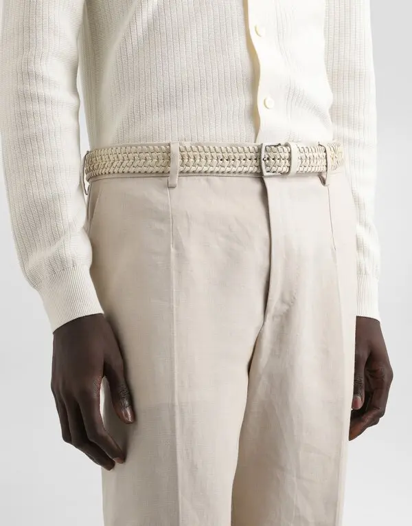 Dolce & Gabbana Woven Leather Belt