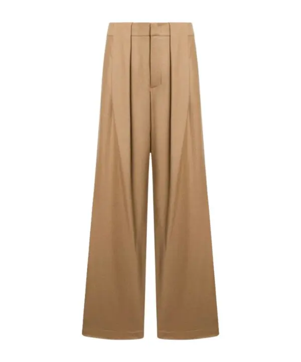 DONDUP Wool Pleated Casual Trousers