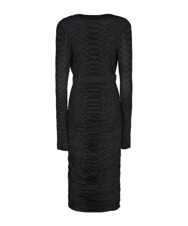 Roberto Cavalli Snake-detail Midi Dress