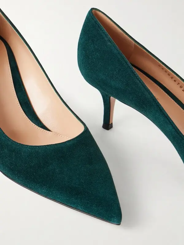 GIANVITO ROSSI Suede Pumps - Black