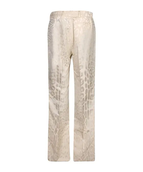Roberto Cavalli Jacquard Straight-leg Pants