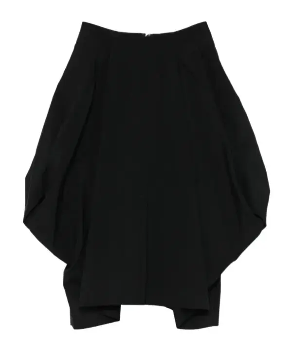 Comme Des Garçons Draped Asymmetric Midi Skirt