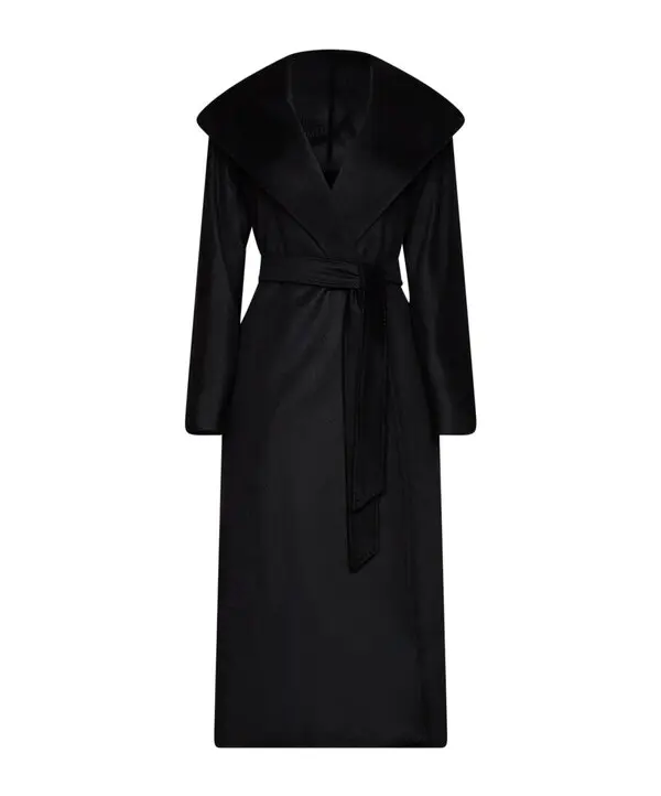 Max Mara Mstelegia Belted Coat - Black