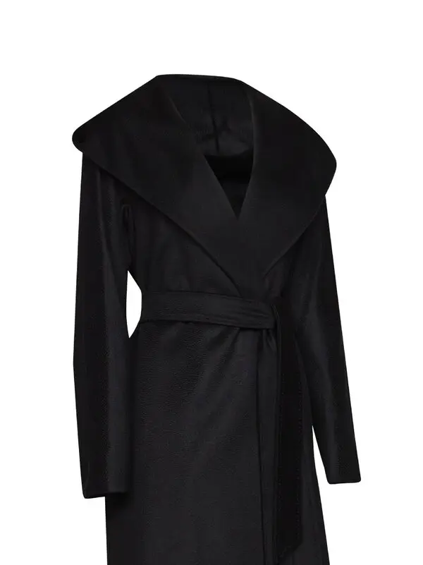 Max Mara Mstelegia Belted Coat - Black