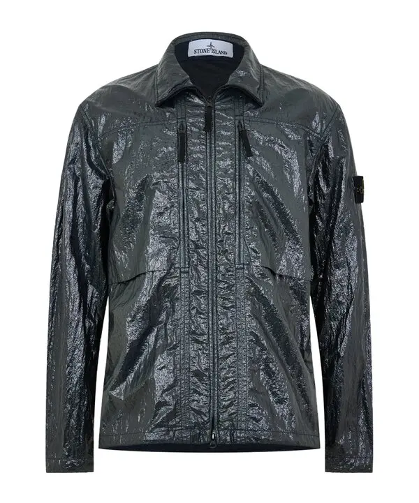 Stone Island Comfortable And Simple Coat - Black