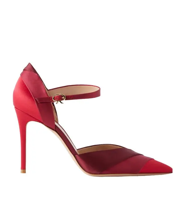 GIANVITO ROSSI Satin Pumps - Red