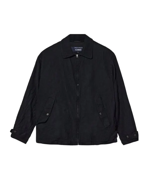 Comme Des Garçons Zip-up Jacket - Black