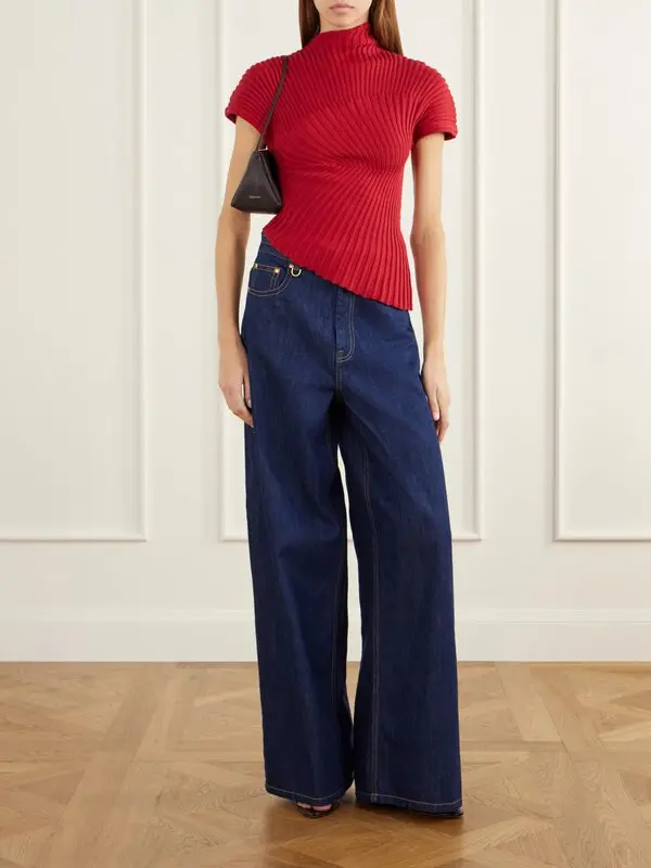 Cult Gaia Annemie Ribbed Top