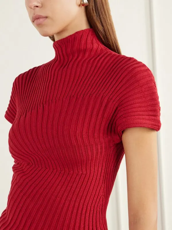 Cult Gaia Annemie Ribbed Top