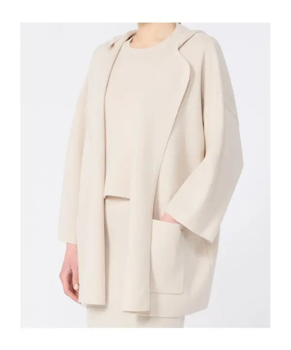 Max Mara Wool And Cashmere Hooded Cardigan