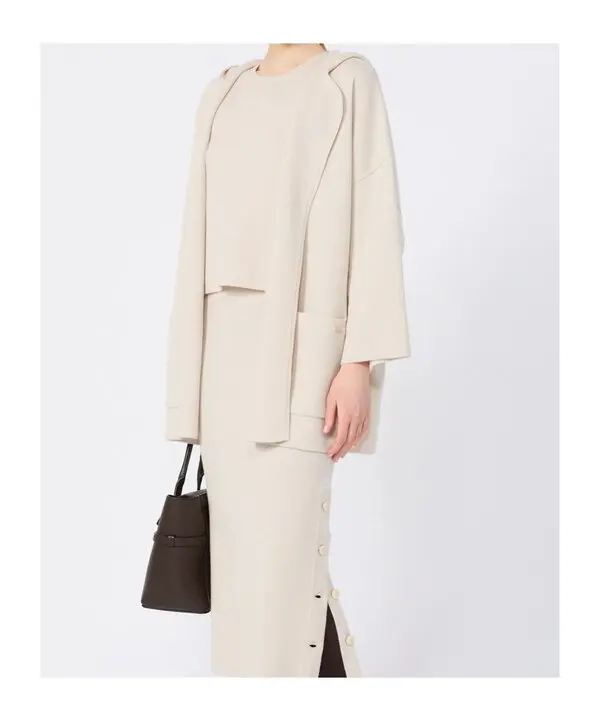 Max Mara Wool And Cashmere Hooded Cardigan