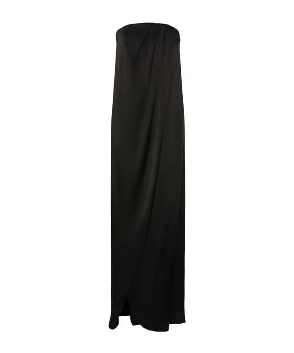 Max Mara Envers Satin Bustier Dress - Black