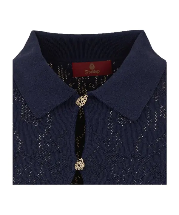 DONDUP Lace-trimmed Button-down Cardigan