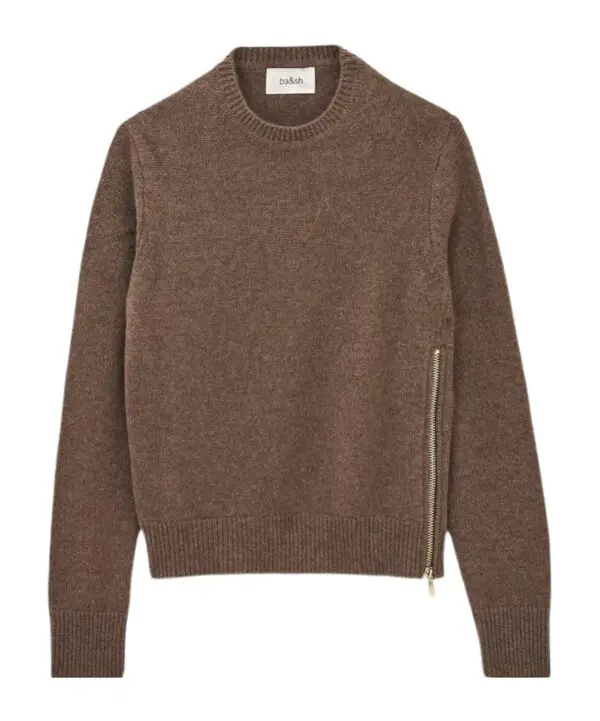 Ba&sh Cheyla Crew-neck Knitted Sweater - Brown