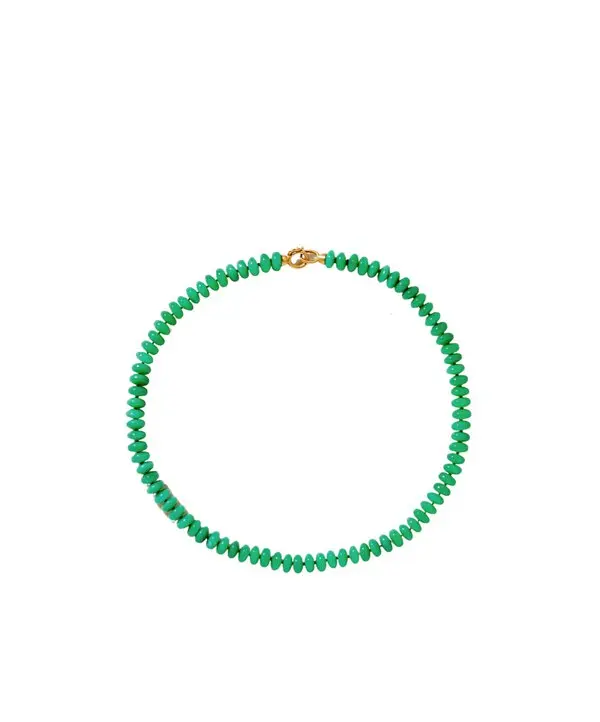 Irene Neuwirth 18-karat Gold Chrysoprase Beaded Necklace