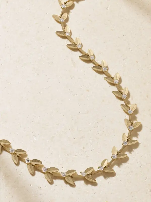 Irene Neuwirth 18-karat Gold Diamond Necklace
