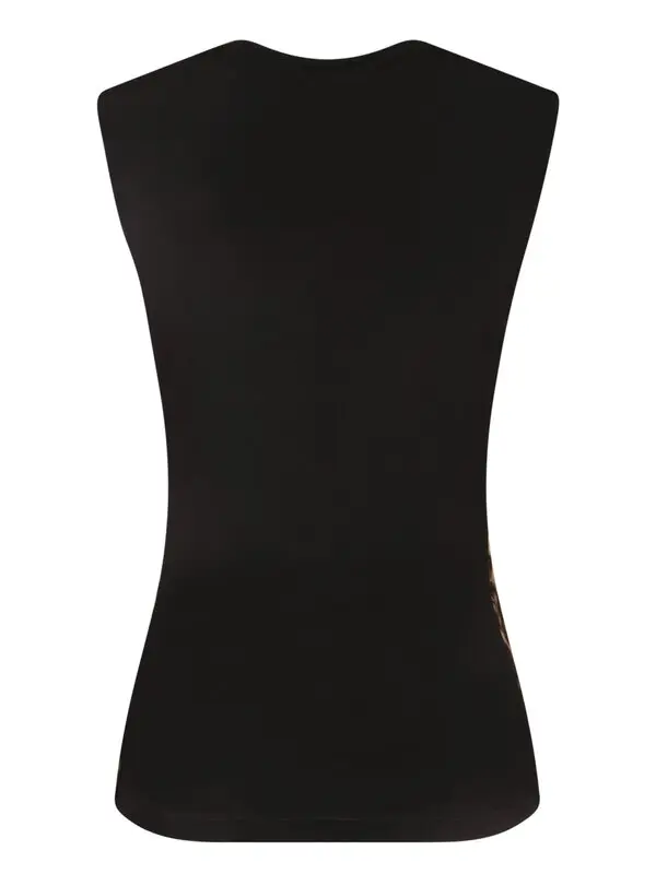 DARKPARK Leopard-print Sleeveless Crewneck Top