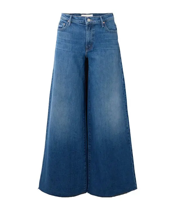 MOTHER Sneak Frayed Wide-leg Jeans