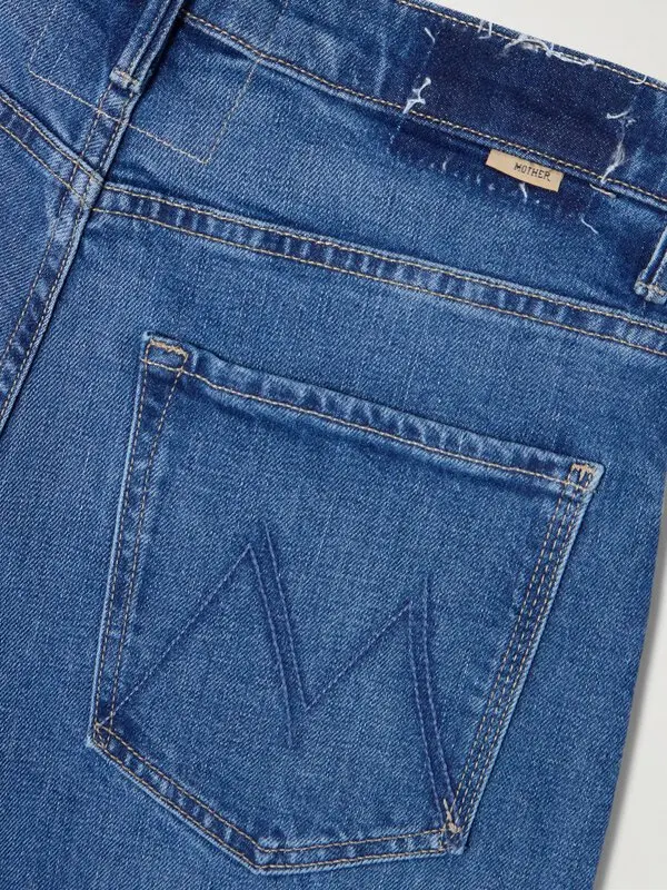 MOTHER Sneak Frayed Wide-leg Jeans