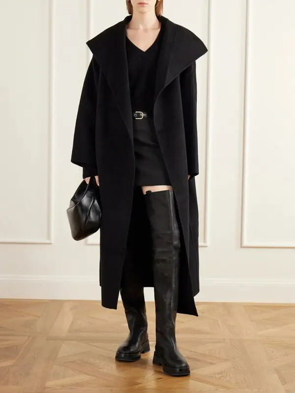 Paris Texas Paneled Full-grain Leather Over-the-knee Boots