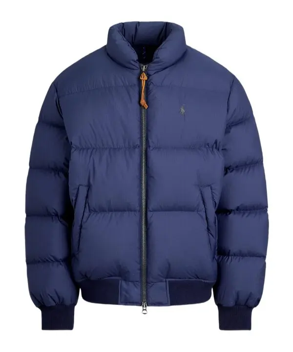 Polo Ralph Lauren Logo-embroidered Zipped Padded Jacket - Blue