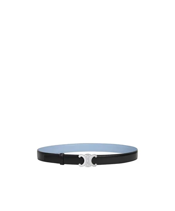 Celine Triomphe Buckle Reversible Strap 25mm - Black