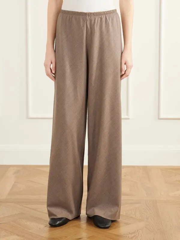 Maria Mcmanus Wool-blend Wide-leg Pants