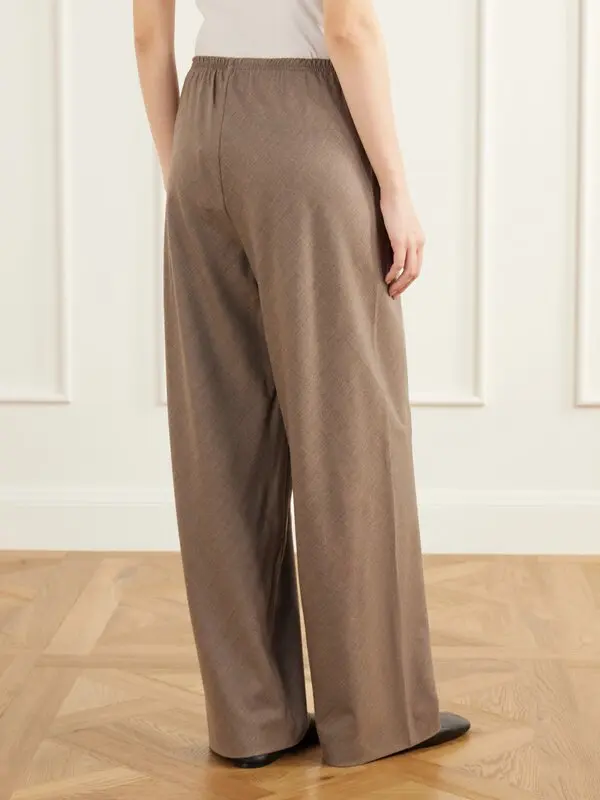 Maria Mcmanus Wool-blend Wide-leg Pants