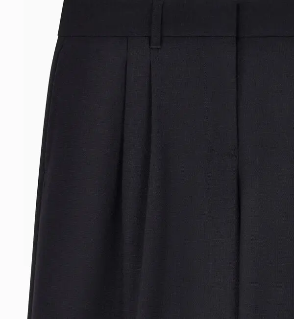 Emporio Armani Wool Crêpe Trousers