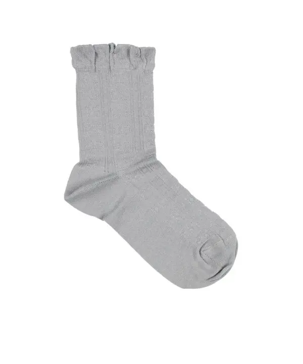 GANNI Simple Solid-colored Short Socks