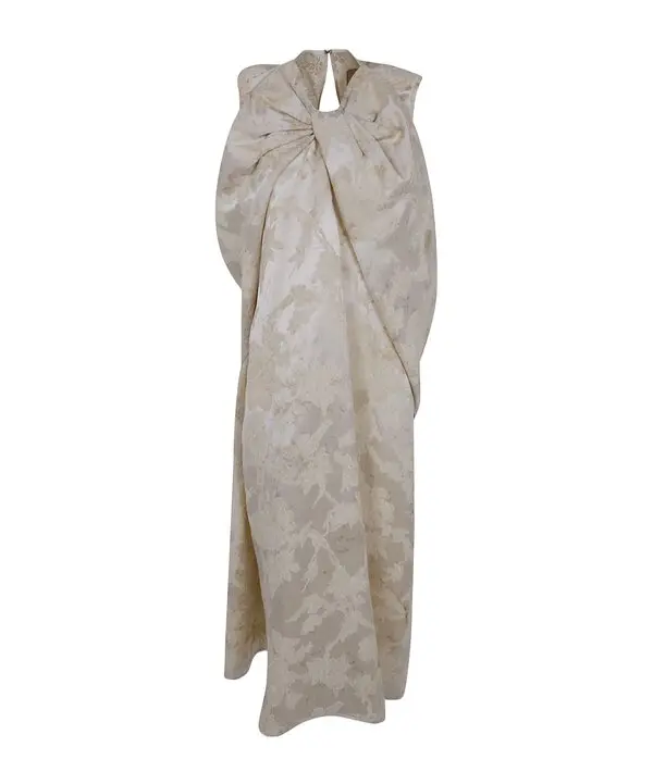 UMA WANG Floral-appliqué Dress - Gray