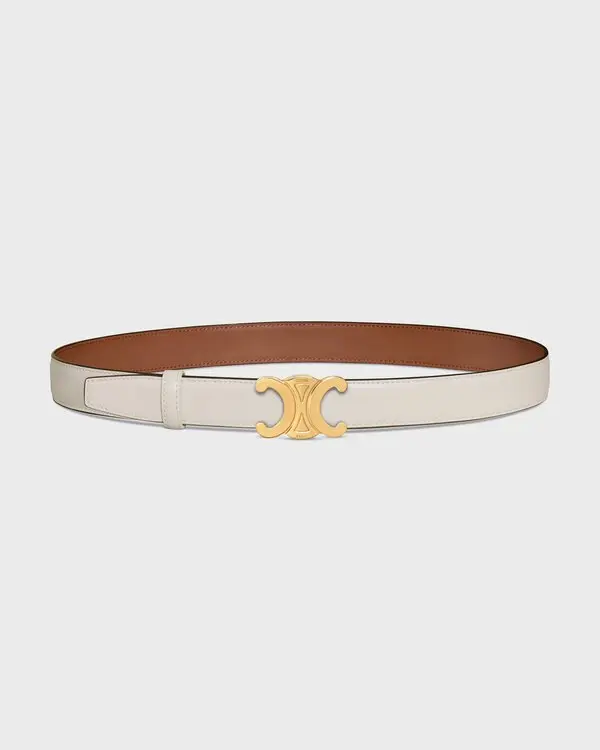 Celine Triomphe Buckle Reversible Strap 25mm