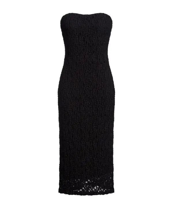 Max Mara Midi Slimming Sleeveless Dress - Black