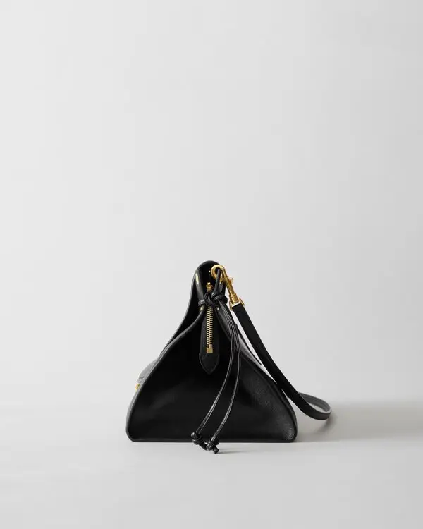 Celine Soft Triomphe Wedge In Supple Shiny Lambskin