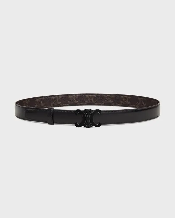 Celine Triomphe Buckle 25 Mm Reversible Belt