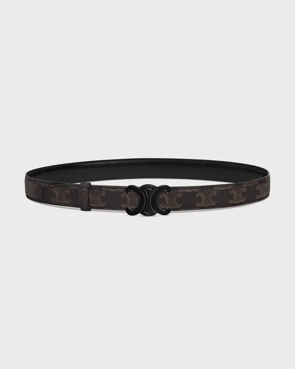 Celine Triomphe Buckle 25 Mm Reversible Belt