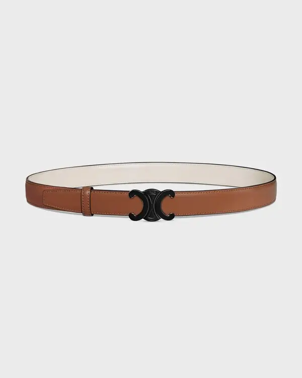 Celine Triomphe Buckle 25 Mm Reversible Belt