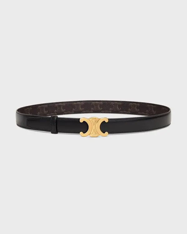 Celine Triomphe Buckle 25 Mm Reversible Belt