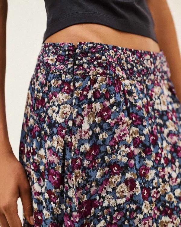 Ba&sh Klap Floral-print Asymmetric Skirt