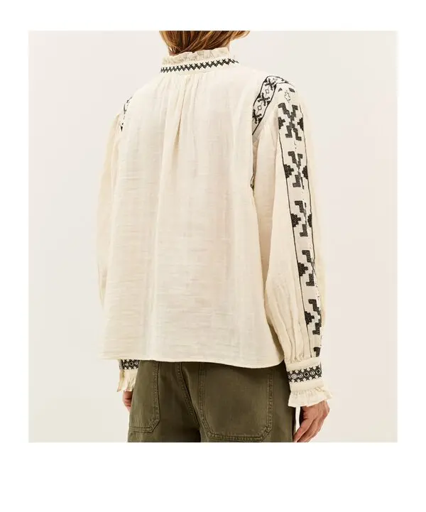 Ba&sh Long-sleeved Shirt With Pleat Details