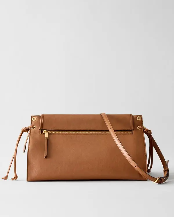 Celine Soft Triomphe Wedge In Supple Shiny Lambskin