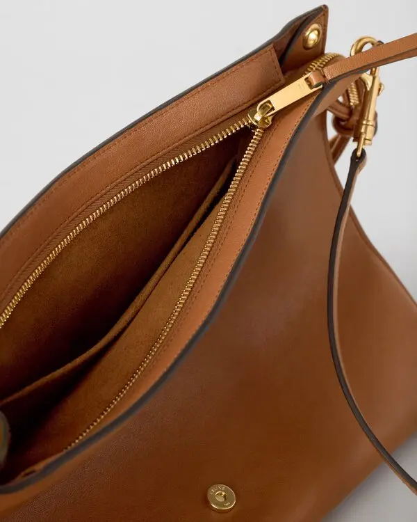 Celine Soft Triomphe Wedge In Supple Shiny Lambskin