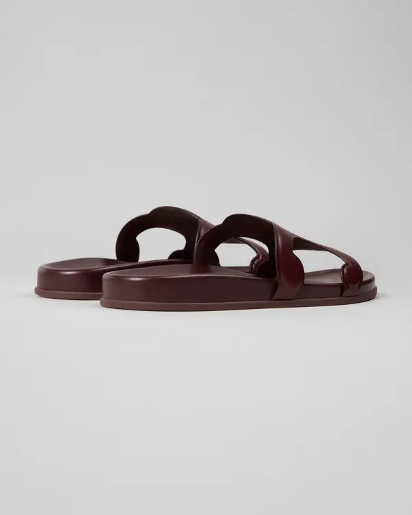Celine Triomphe Slide In Calfskin Vegetal Tanning