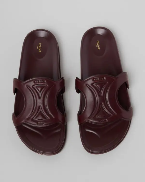 Celine Triomphe Slide In Calfskin Vegetal Tanning